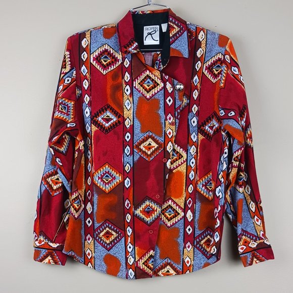 Roper | Tops | Roper Vintage Roper Azec Earthy Western Southwestern ...